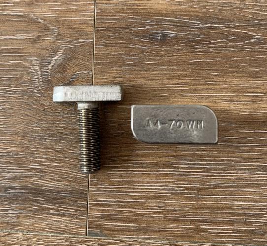 A4 70 SS316 TヘッドボルトM10-Haiyanbolt.com